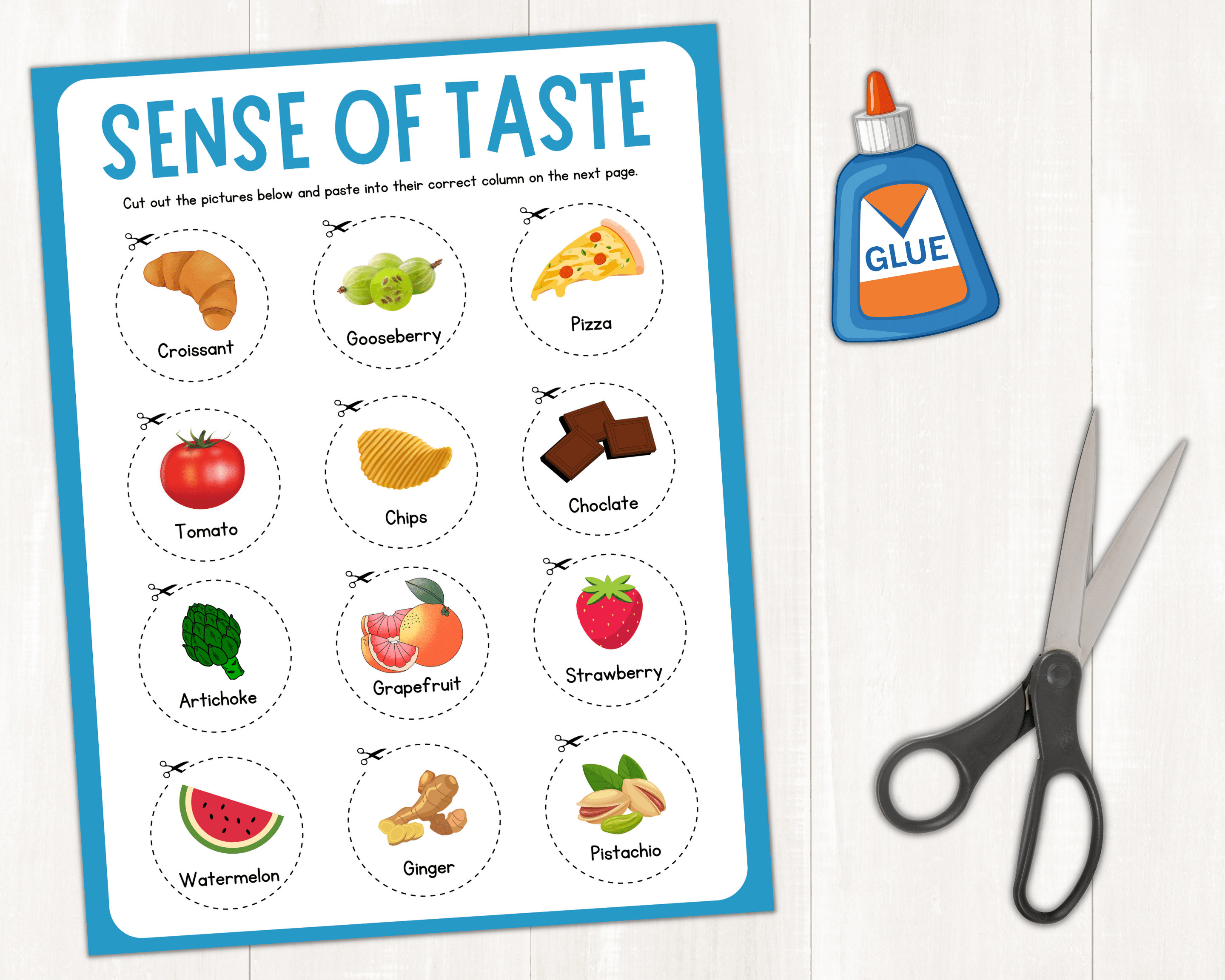 Sense of Taste Sorting Activity | Sorting Food Based on Taste Activity ...