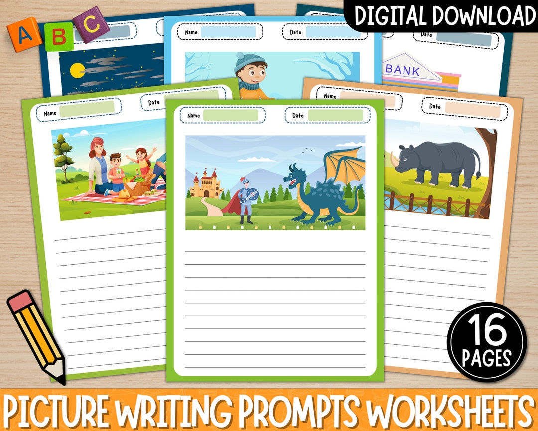 Picture Writing Prompts | Creative Writing Activity | 16 Picture ...