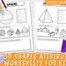 3D Shapes Attributes Worksheets | 3D Shapes Activities | Attributes of ...
