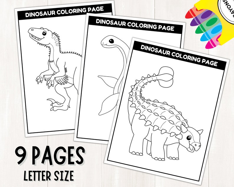 Printable Dinosaur Coloring Pages Dinosaur Activity for Kids Dino Kids ...