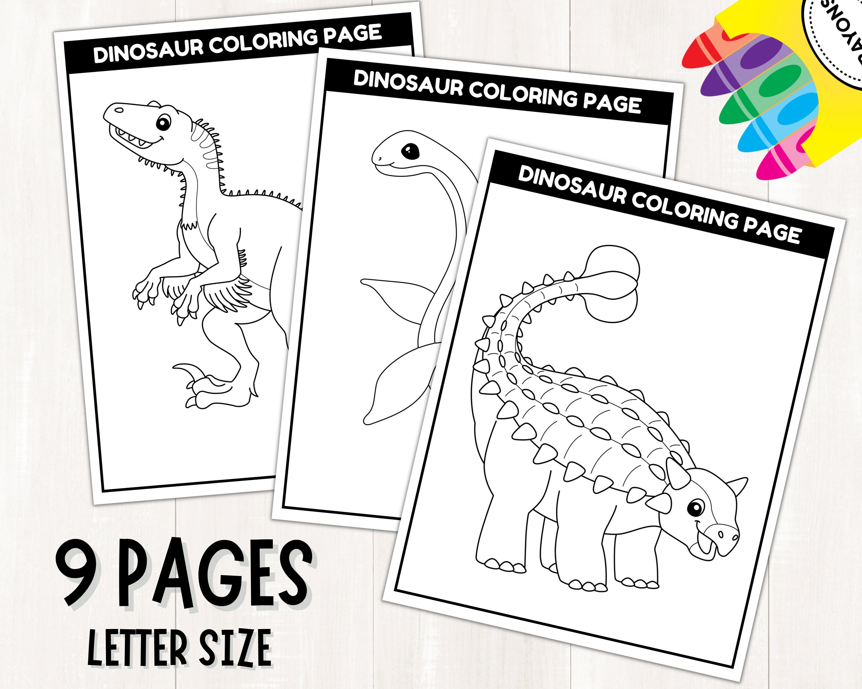 Printable Dinosaur Coloring Pages Dinosaur Activity for Kids Dino Kids ...