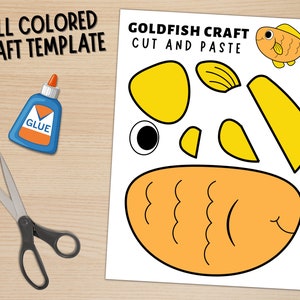 Goldfish Craft for Kids | Sea Life Activity | Ocean Animals Craft | Cut ...