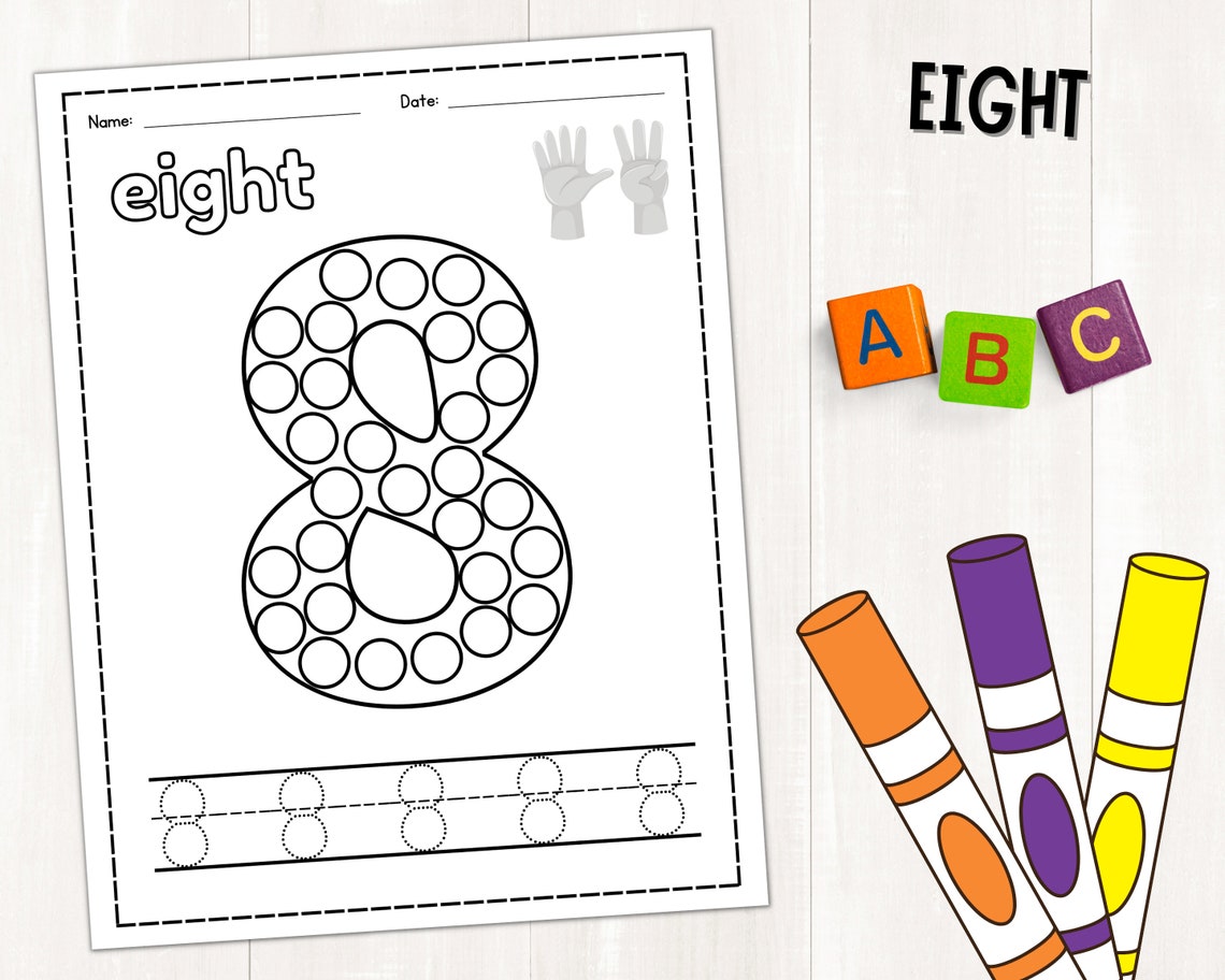 Number Dot Marker 0-10 Worksheets Counting Do-a-dot Printables Numbers ...