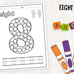 Number Dot Marker 0-10 Worksheets | Counting Do-a-dot Printables ...