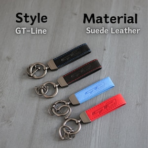 Gt-line/gt Kia Vehicles Keychain - Elegant Design in Black, Red & Blue ...