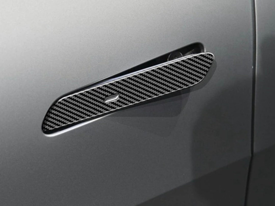Kia EV6 | Door Handle Covers (carbon Fiber Style) | Car Accessories ...