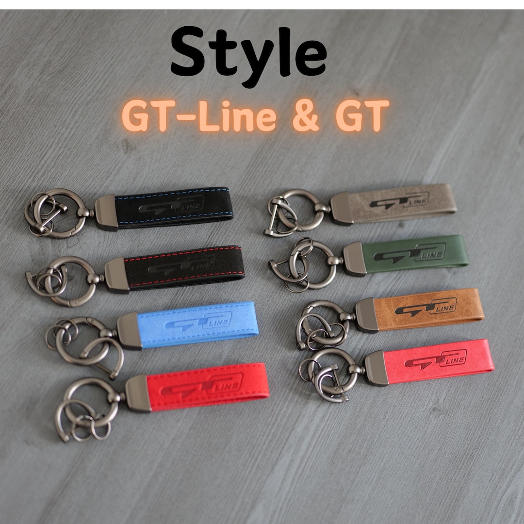 Gt-line/gt Kia Vehicles Keychain Elegant Design in Black, Red & Blue ...