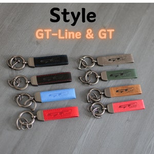 Gt-line/gt Kia Vehicles Keychain - Elegant Design in Black, Red & Blue ...