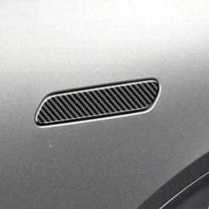 Kia EV6 | Door Handle Covers (carbon Fiber Style) | Car Accessories ...