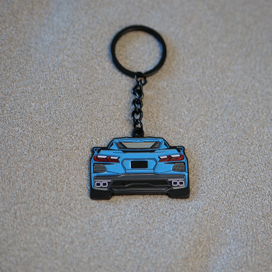 C8 Corvette Molded Keychain for Corvette Owners | Perfect Gift for ...