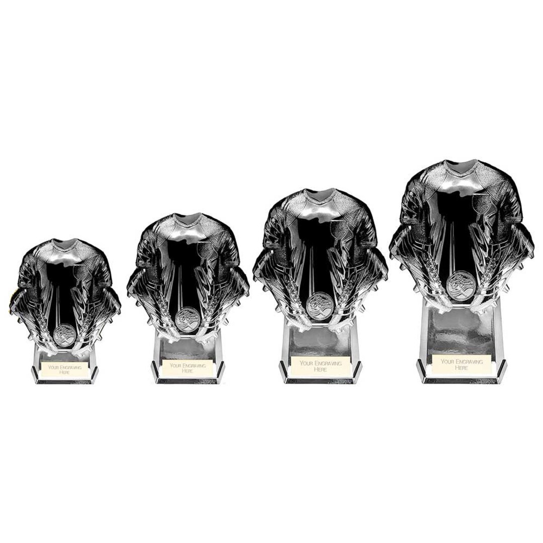 Trophy Superstore Invincible Carbon Black & Platinum Ice Football ...