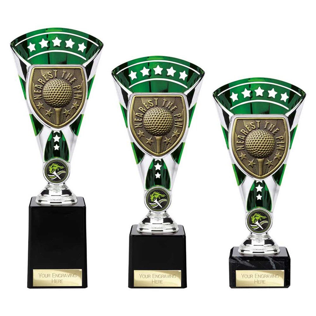 Cobra Star Nearest the Pin Golf Trophy - Green & Silver - Free ...