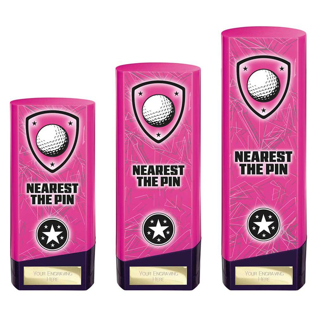 Prime Pink Golf Nearest the Pin Trophy - Free Engraving - Multiple ...