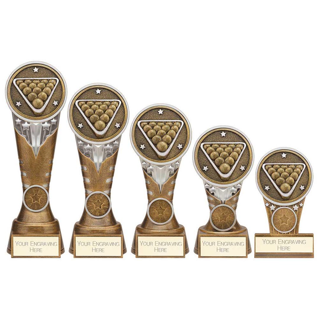 Ikon Snooker & Pool Trophy - Free Engraving - Mulitple Sizes Available ...