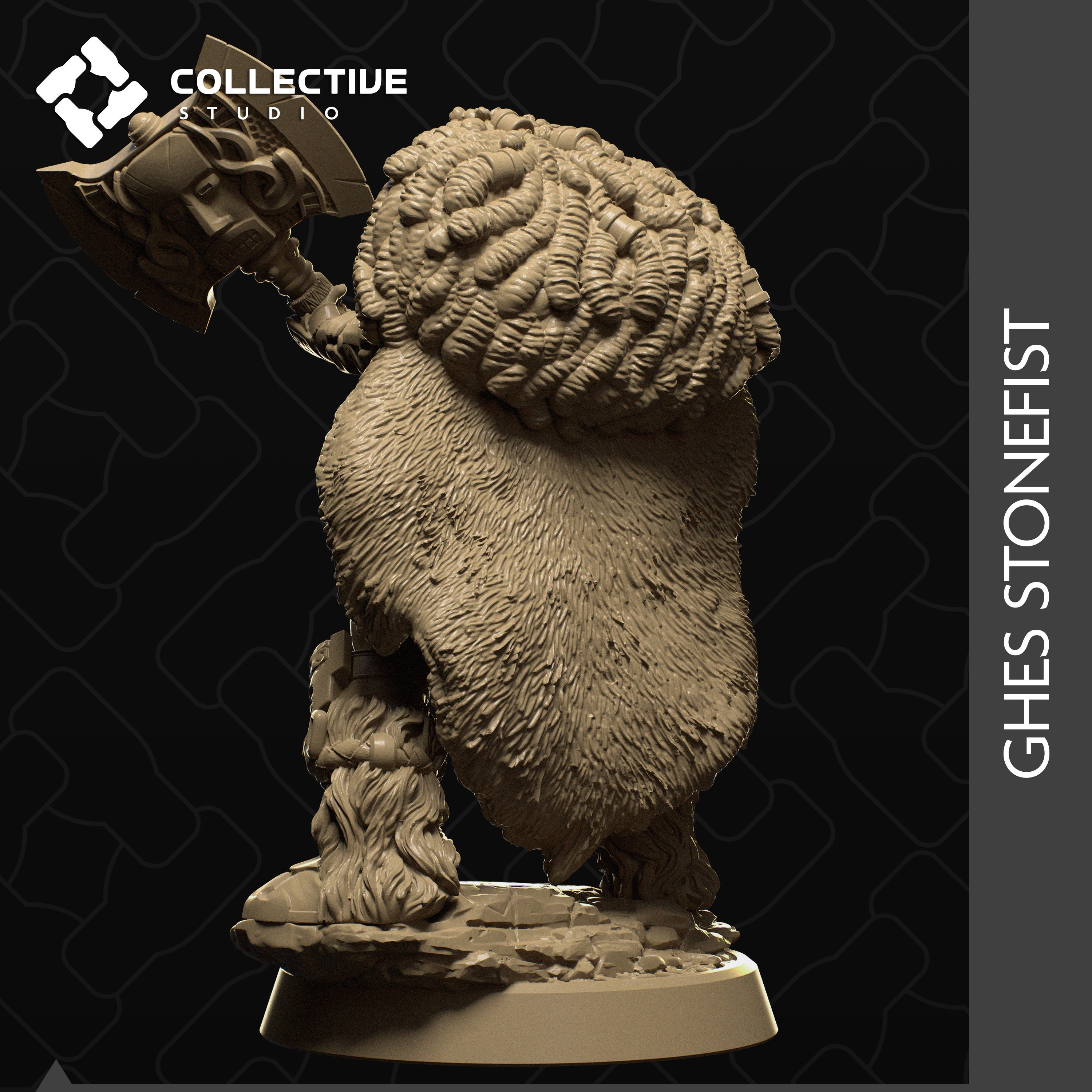 Barbarin Miniature Gladiator Goliath Tabletop RPG Pathfinder D&D 32 Mm ...