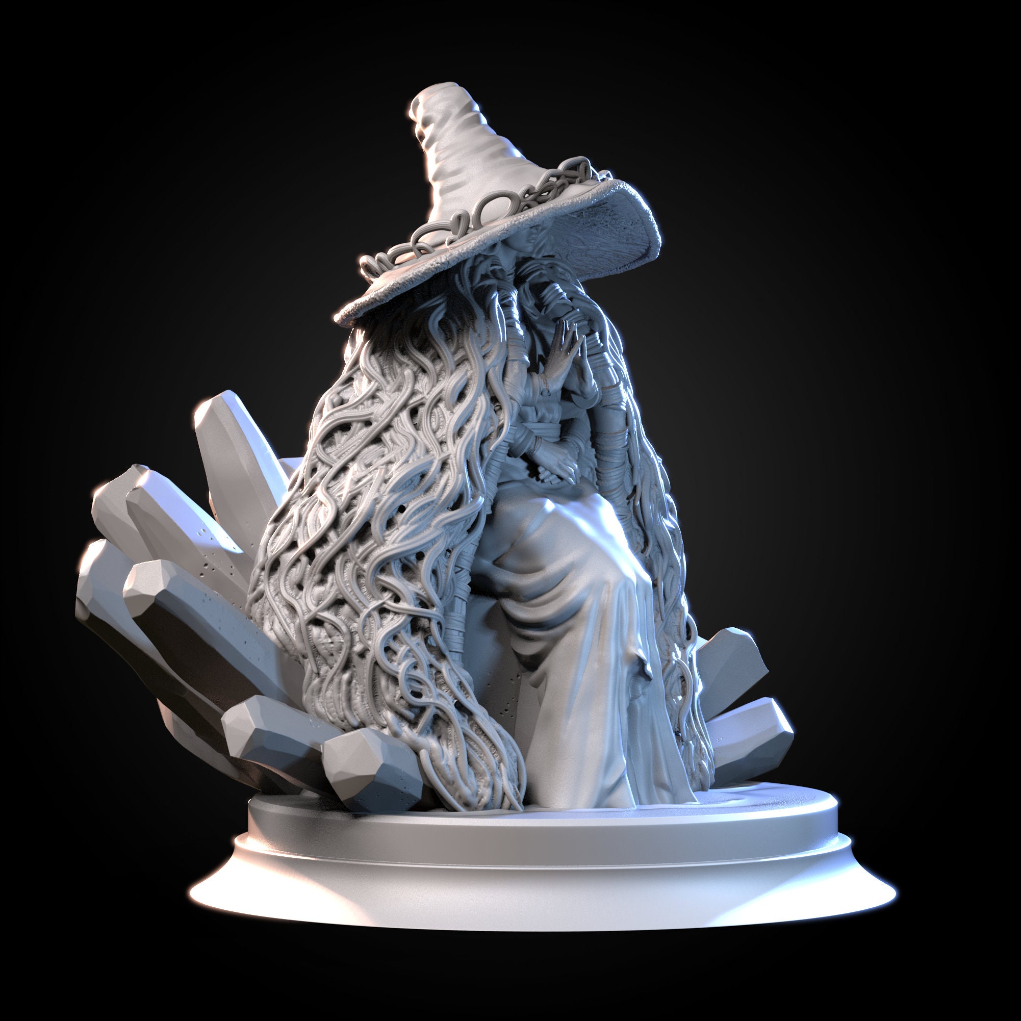 Renna the Moon Witch Fanart Elden Ring Tabletop Miniature 3D Print ...