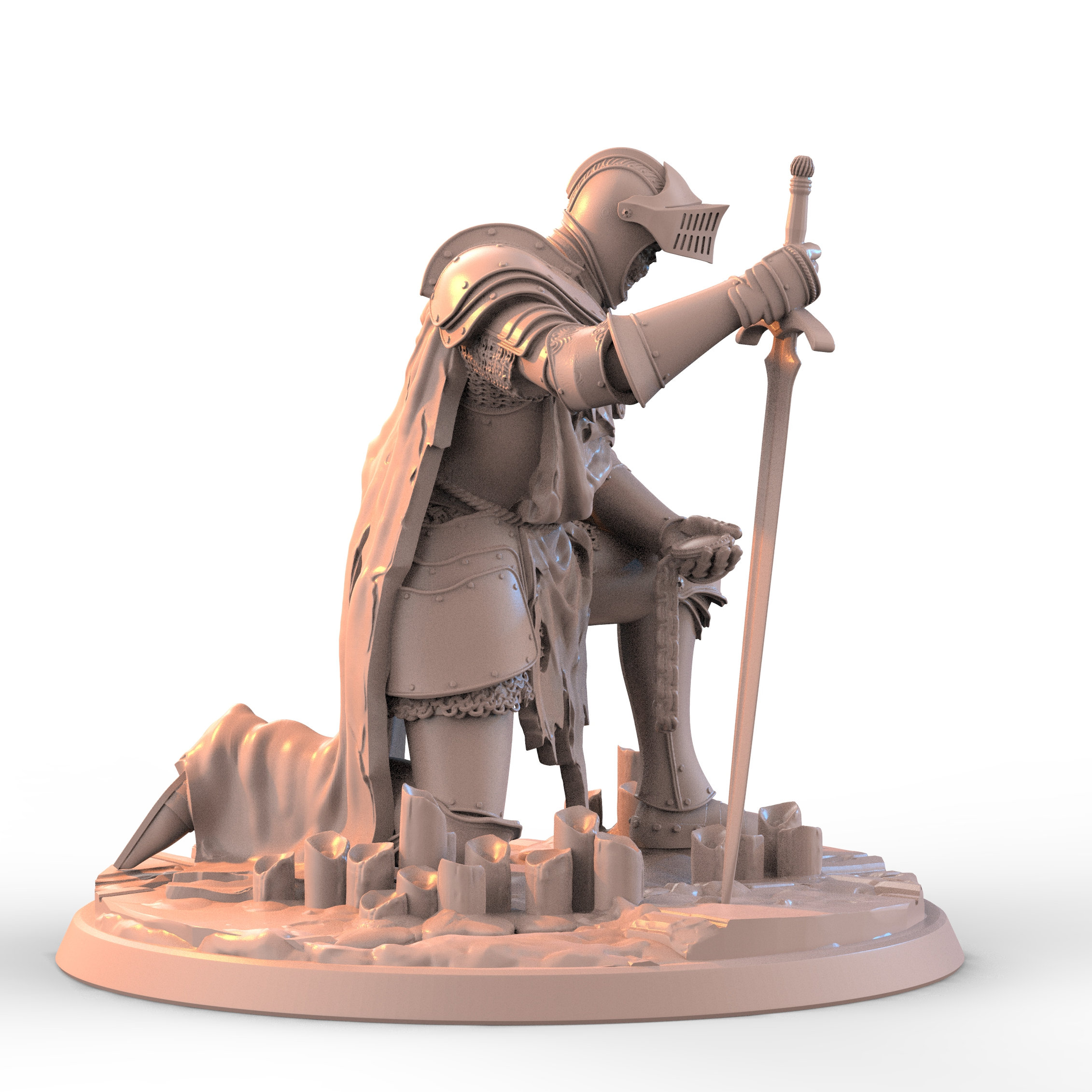 Lothric Knight by Alexei Konev Fallen Knight Table Top Fantasy Dark ...