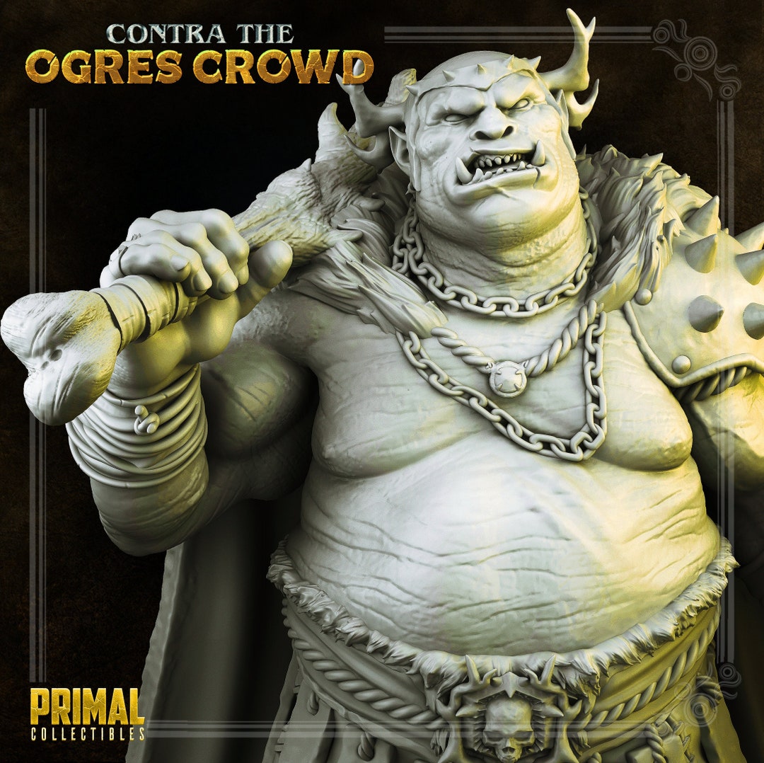 Ogre Lord Miniature | Boss | Warriors | Tabletop | RPG | Pathfinder | D ...