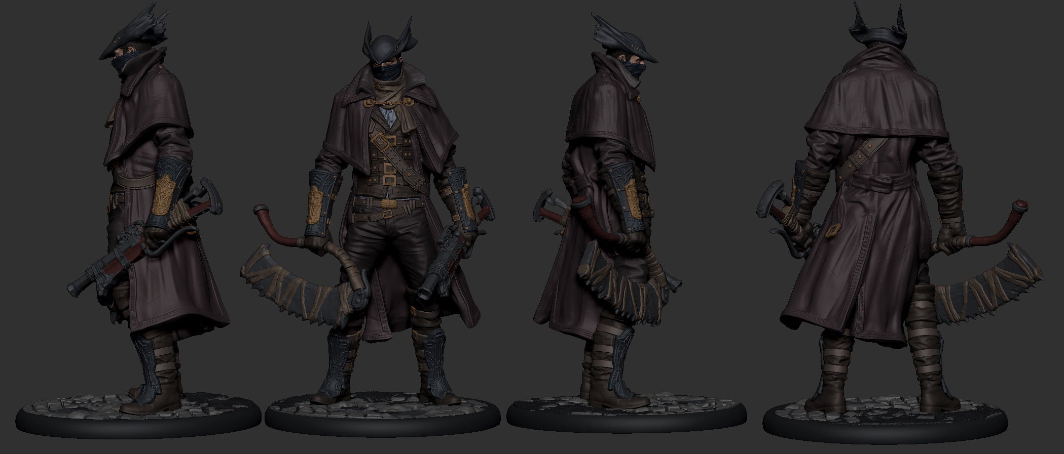Victorian Hunter Old Hunter Fanart Bloodborne Miniature by Alexei Konev ...