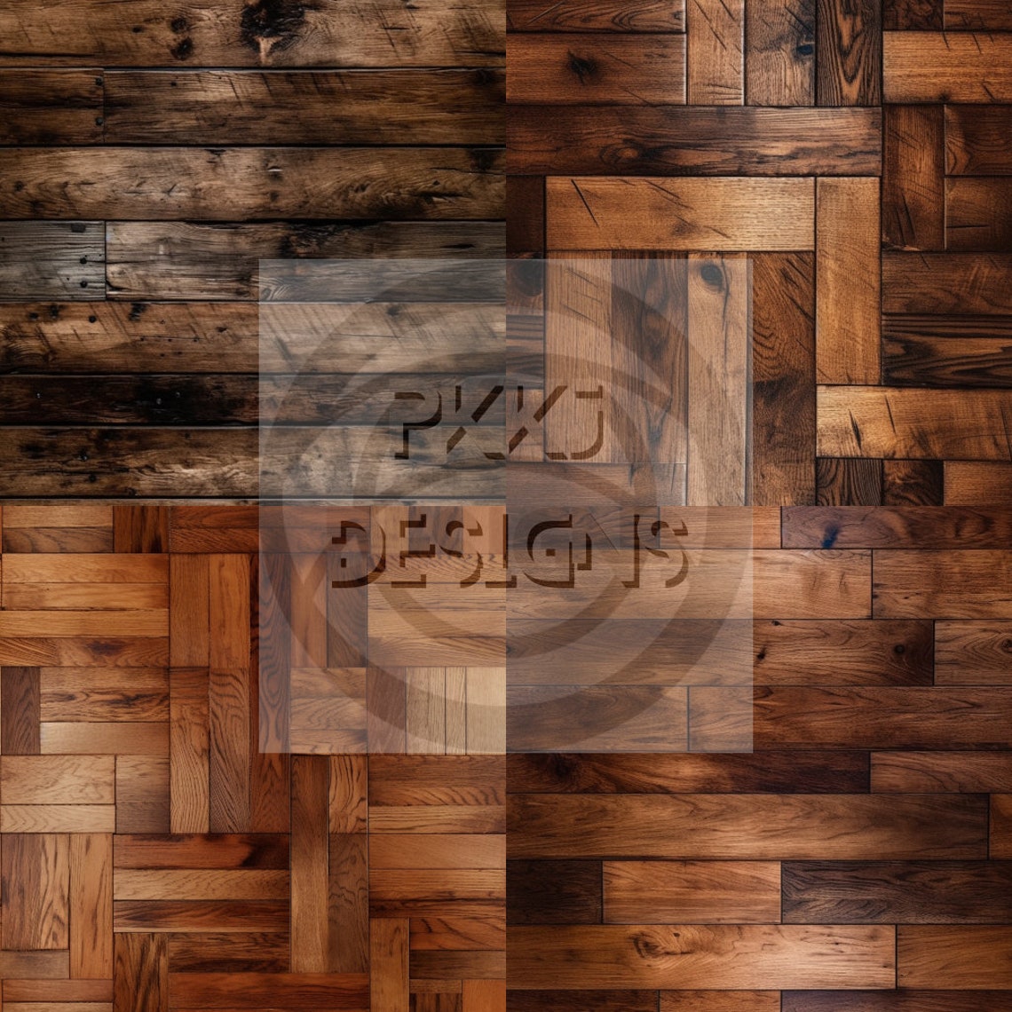 12"x12" Wood Grain Seamless Digital Patters, Dark Wood Texture, Wood ...