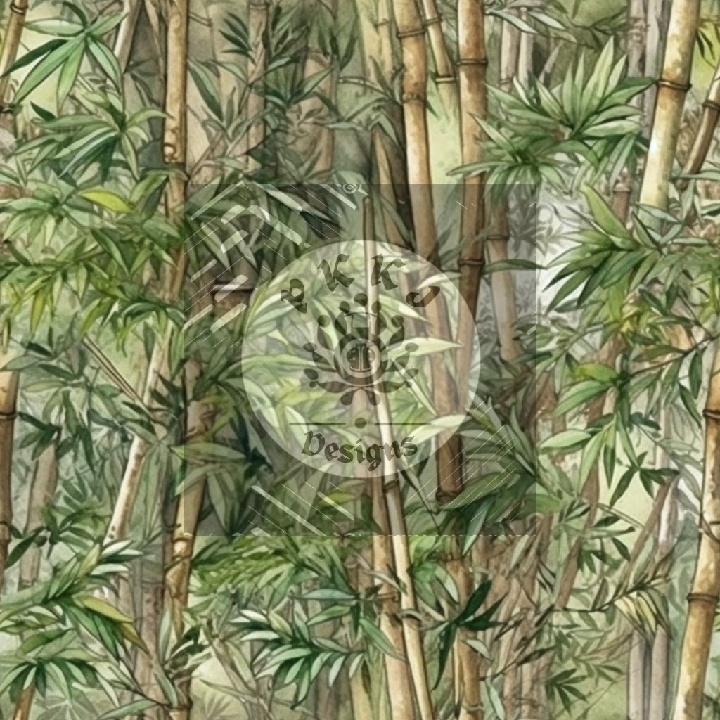 Bamboo Forest Patterns, 12 Inch by 12 Inch High Quality Seamless ...