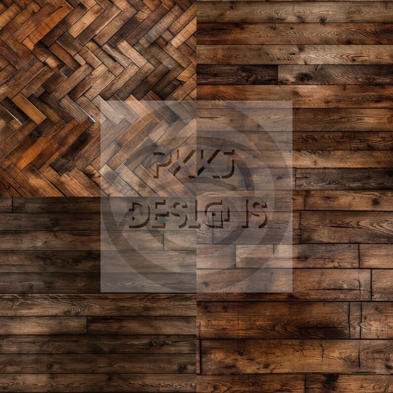 12"x12" Wood Grain Seamless Digital Patters, Dark Wood Texture, Wood ...