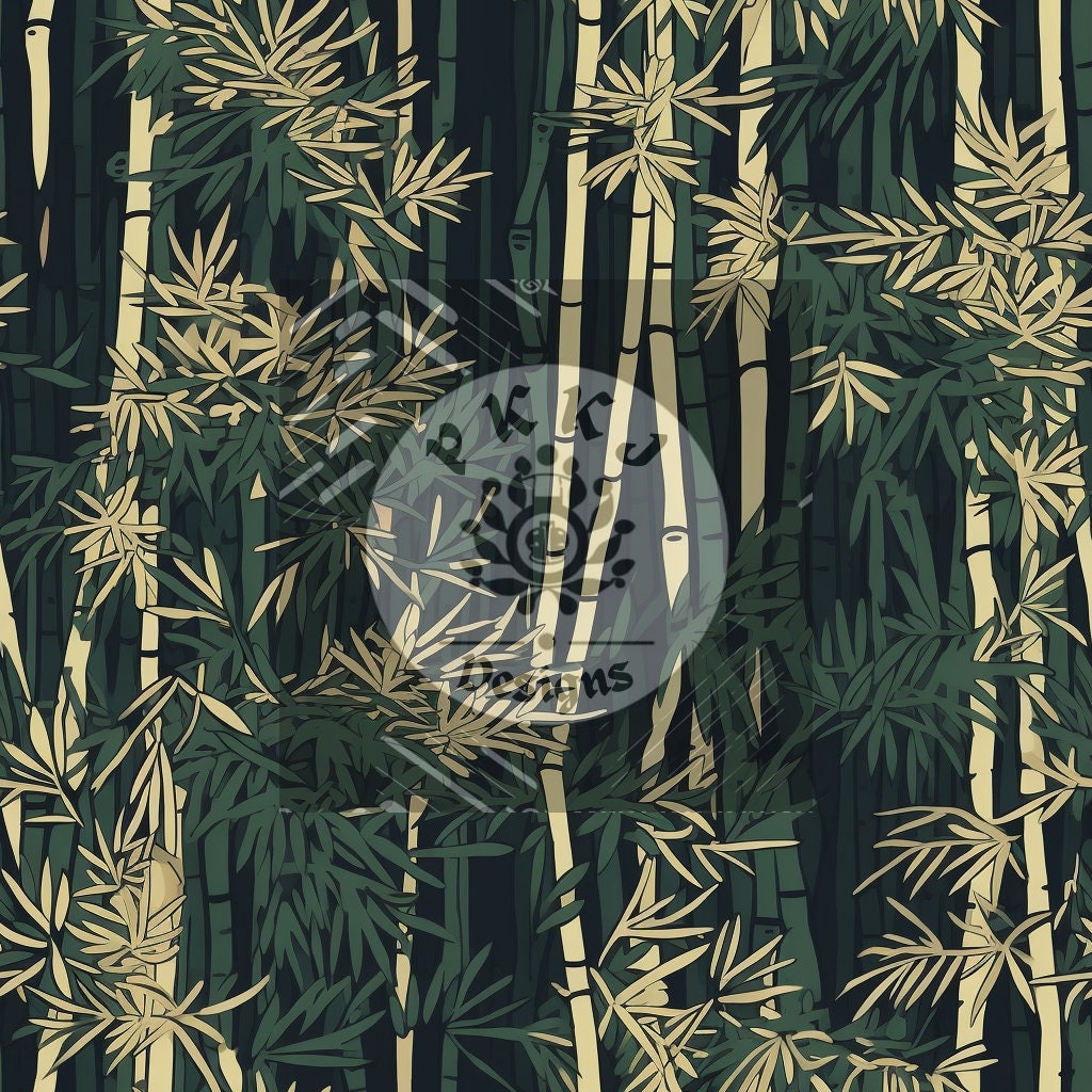 Bamboo Forest Patterns, 12 Inch by 12 Inch High Quality Seamless ...