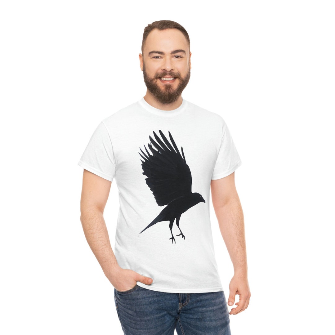 Double Sided Crow in Flight T Shirt( Two Different Images) - Etsy