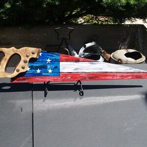 Handmade Repurposed Painted Hand Saw American Flag - Etsy