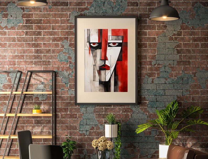 Abstract Human Printable Wall Art Modern Wall Art Livingroom Art Wall ...