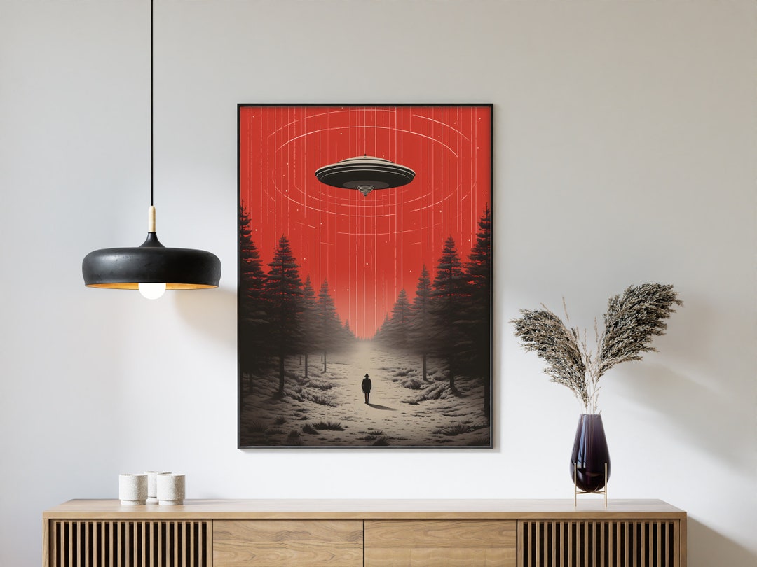 UFO Cult Printable Wall Art Modern Wall Art Digital Wall Art Digital ...