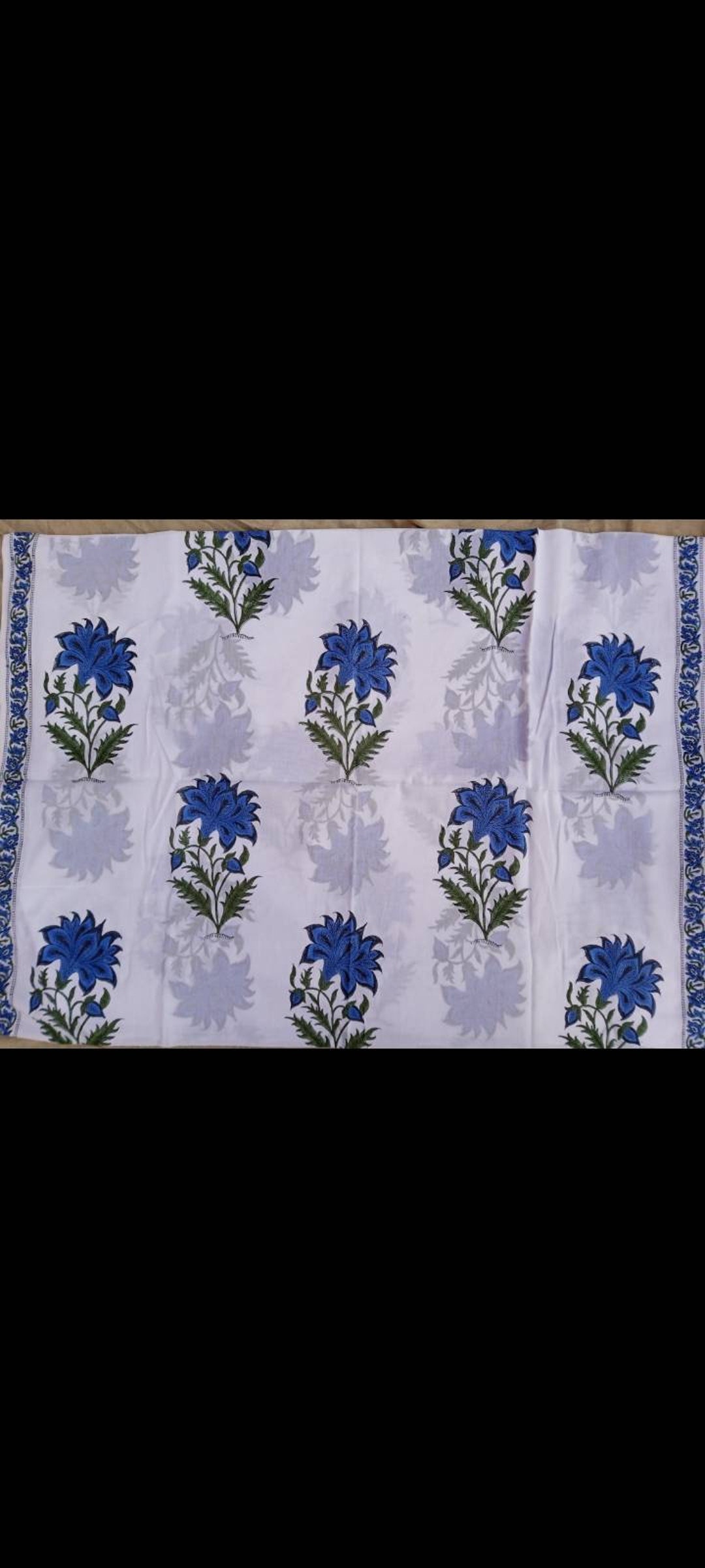 Hand Block Printed Cotton Fabric by the Yards or Meter for Dress ...