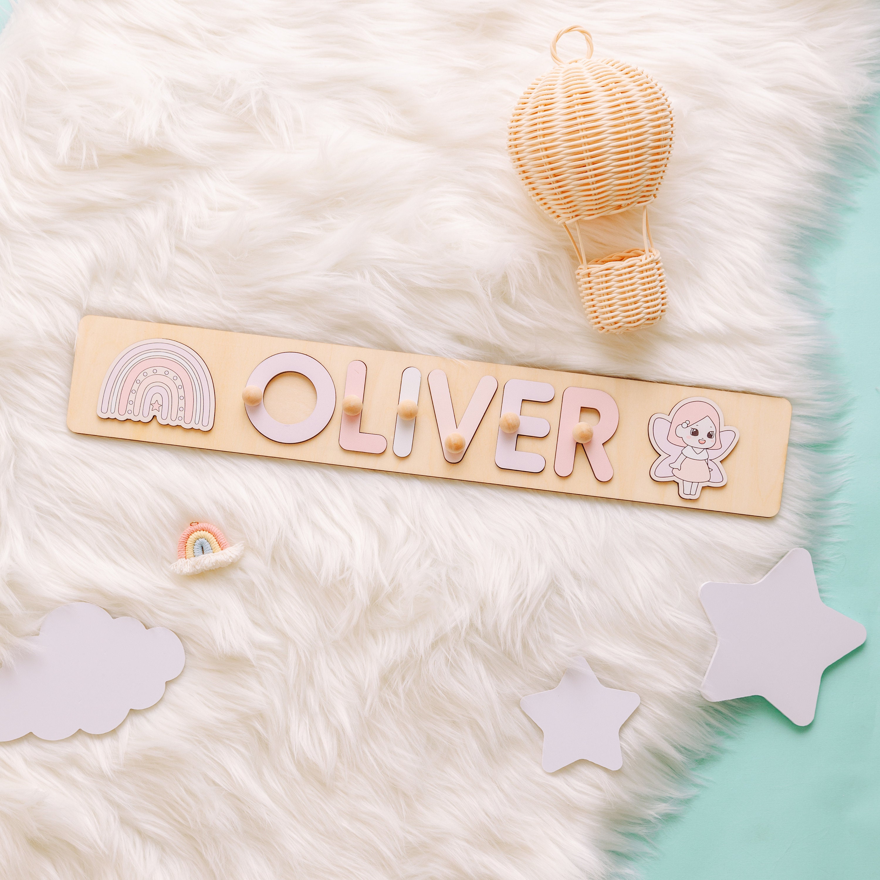 Personalized Name Puzzle, Christmas Gift Name Puzzle for Kids ...