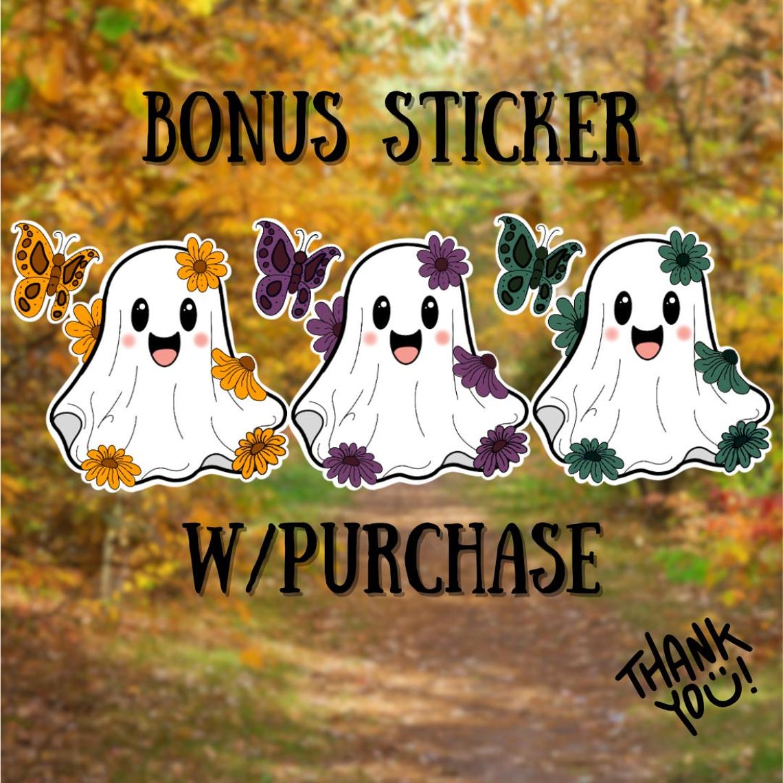 Demure Halloween Ghost Green FALL Themed Ghost Happy Ghost Floral Ghost ...