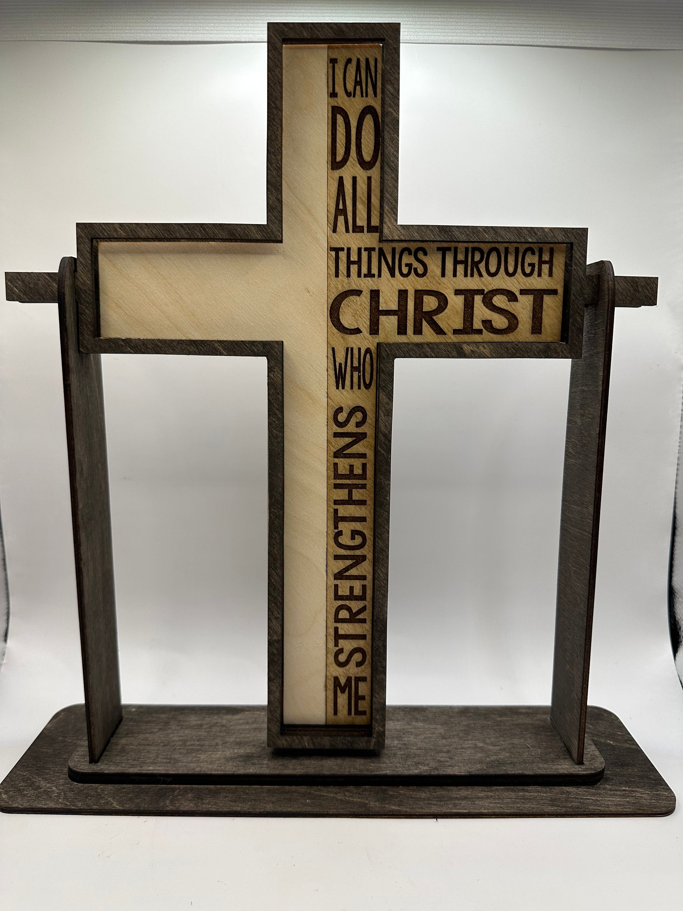 Interchangeable Cross Shaped Tabletop Sign With Your Choice of - Etsy