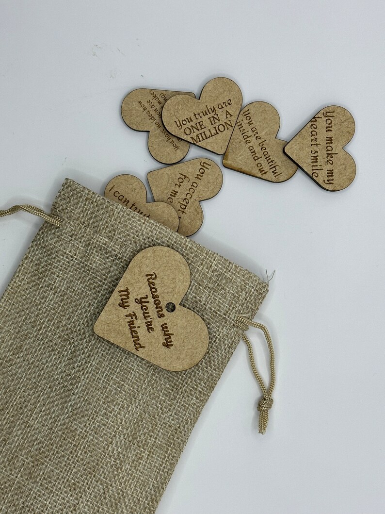Reasons Your My Friend Friendship Tokens Birthday Gift Bag of Heartfelt ...