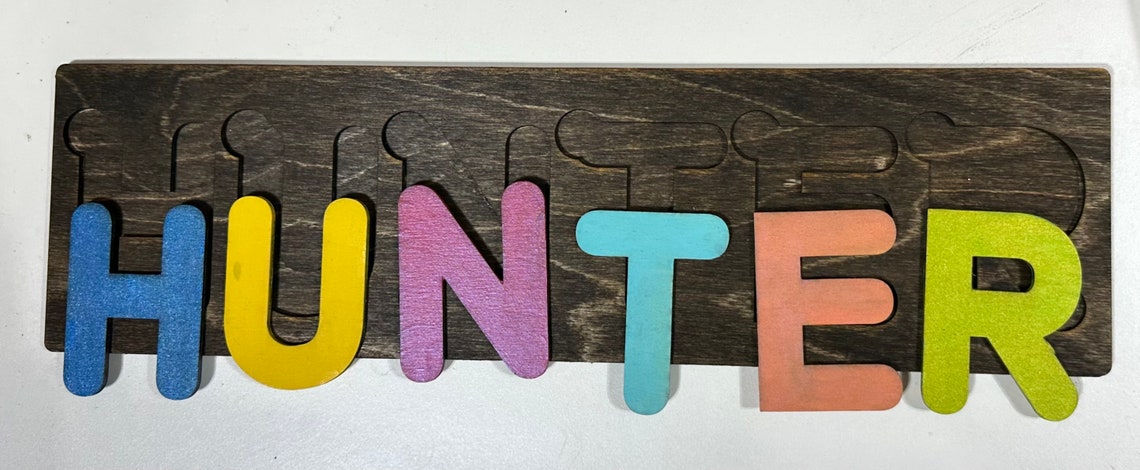 Personalized Name Puzzle - Etsy