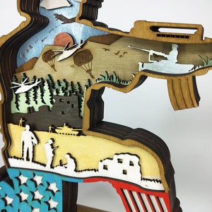 9 Layer Laser Cut Soldier - Etsy
