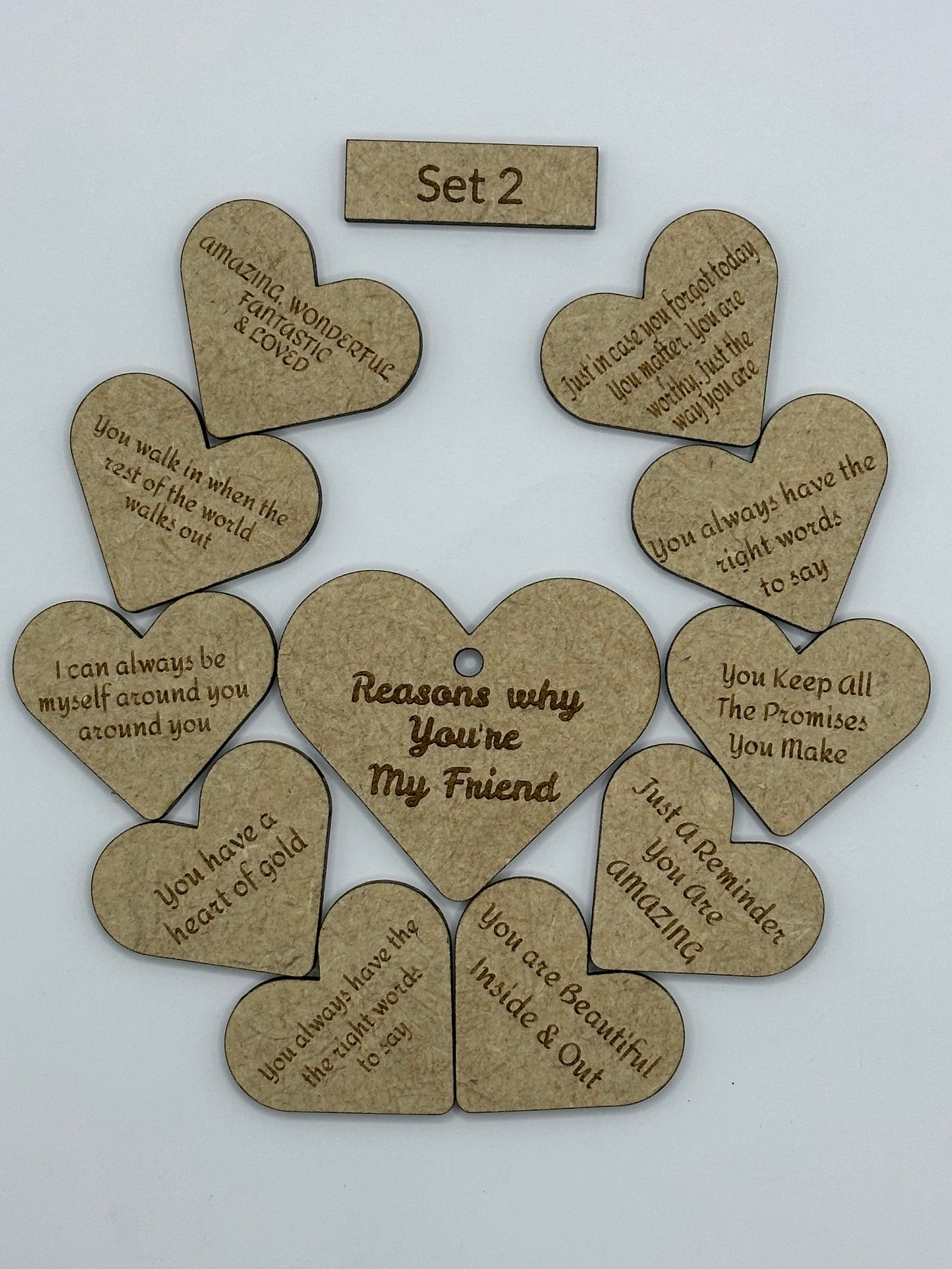 Reasons Your My Friend Friendship Tokens Birthday Gift Bag of Heartfelt ...