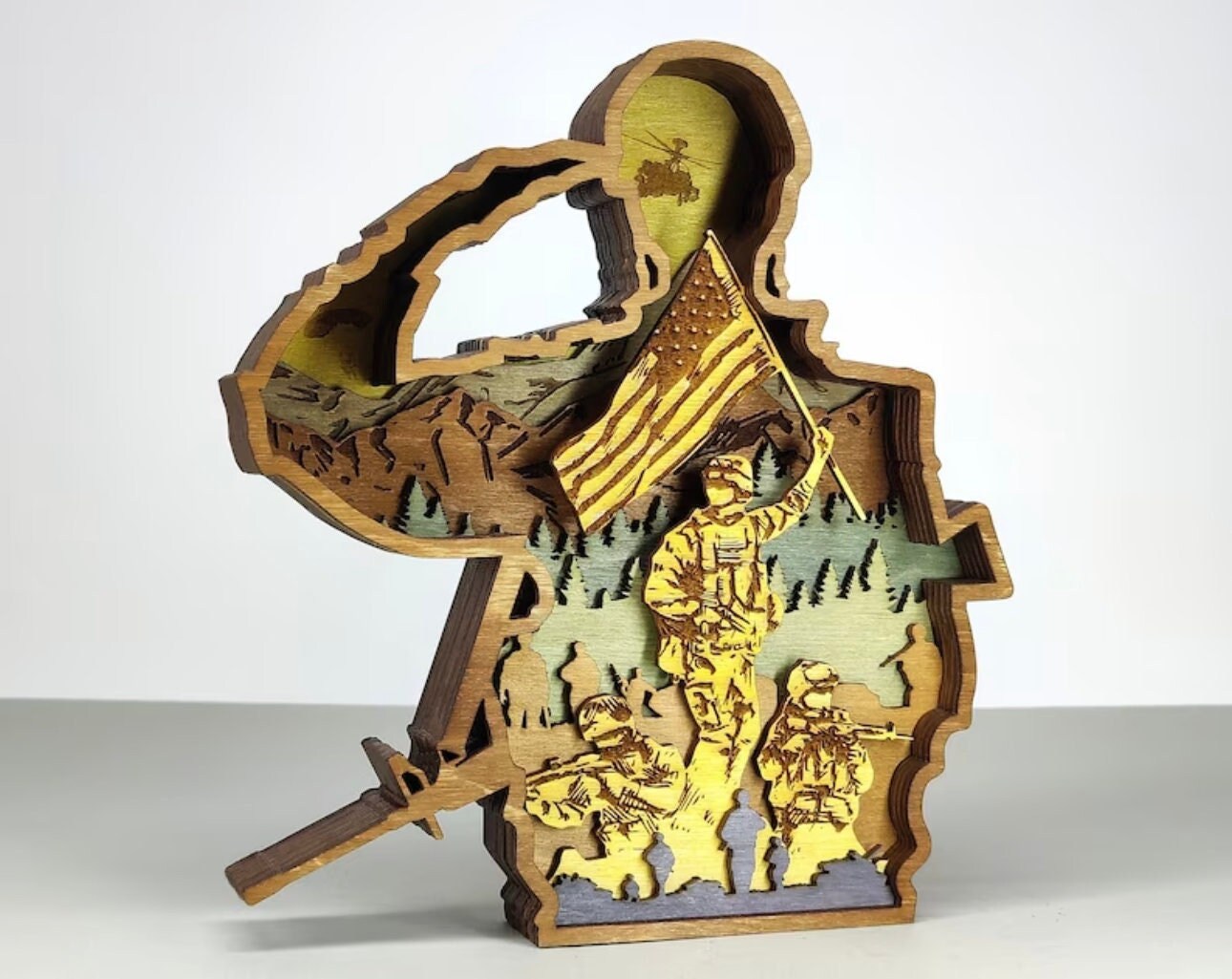 9 Layer Soldier Wall Art - Etsy