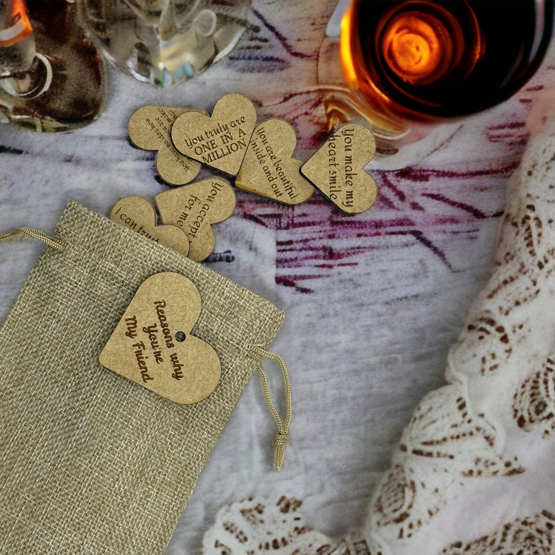 Reasons Your My Friend Friendship Tokens Birthday Gift Bag of Heartfelt ...