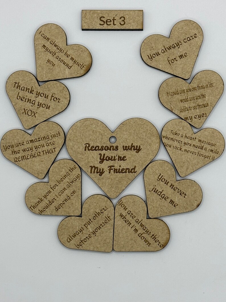 Reasons Your My Friend Friendship Tokens Birthday Gift Bag of Heartfelt ...