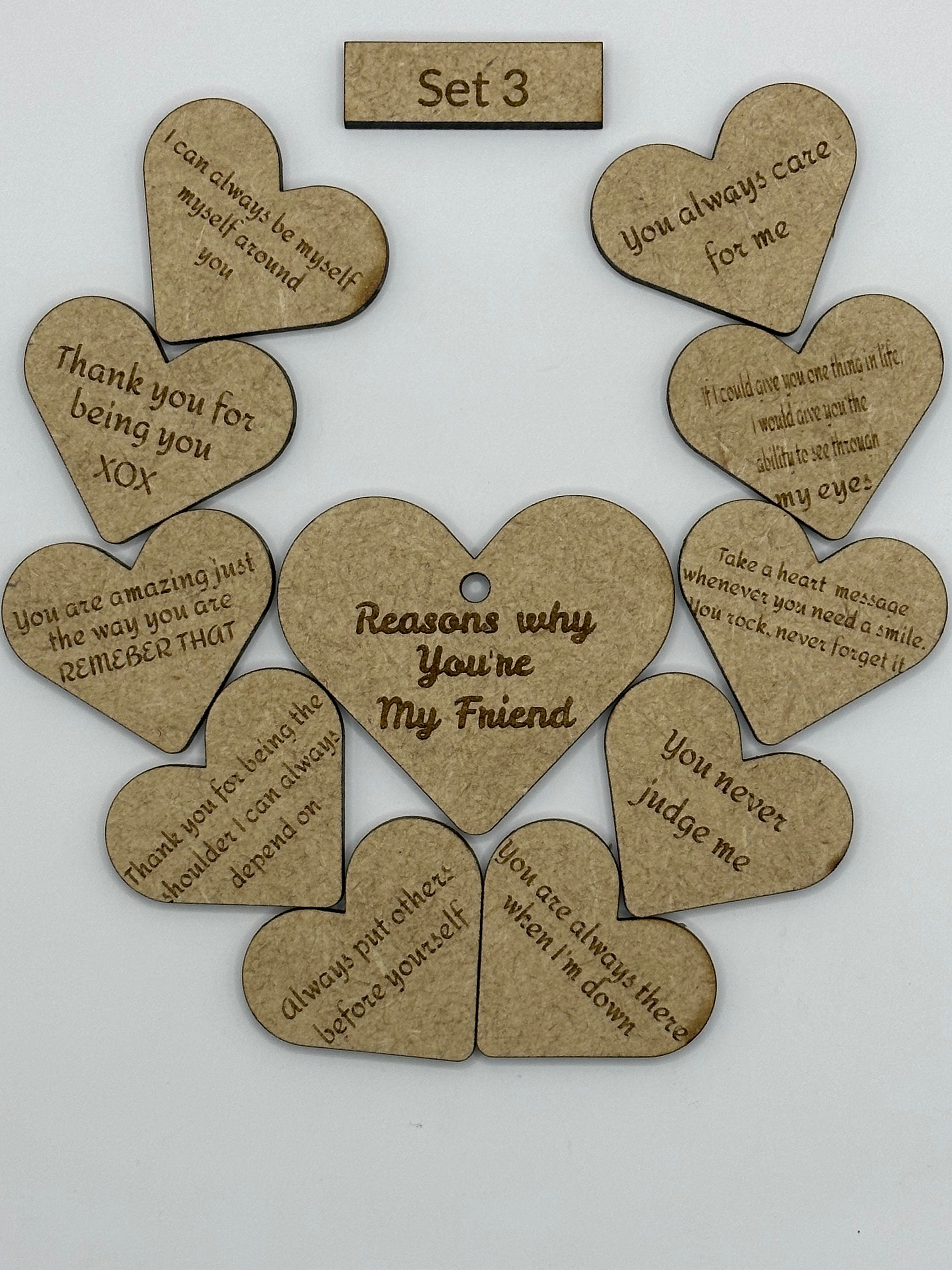 Reasons Your My Friend Friendship Tokens Birthday Gift Bag of Heartfelt ...