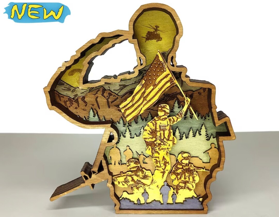 9 Layer Soldier Wall Art - Etsy