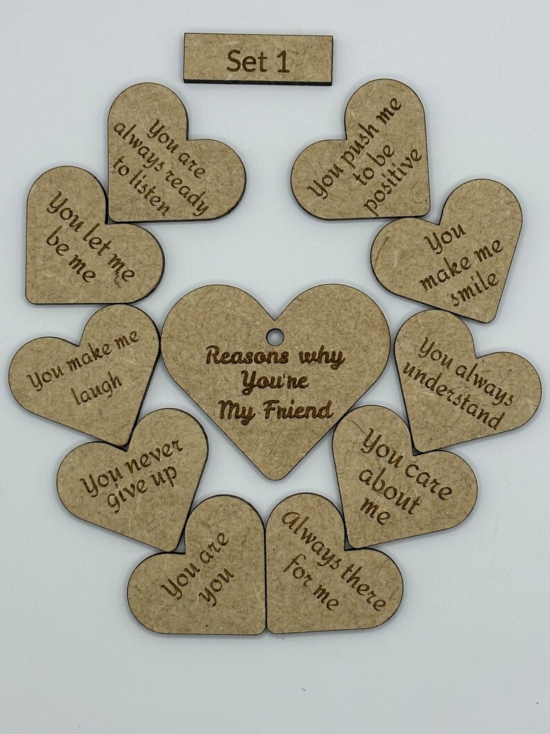 Reasons Your My Friend Friendship Tokens Birthday Gift Bag of Heartfelt ...