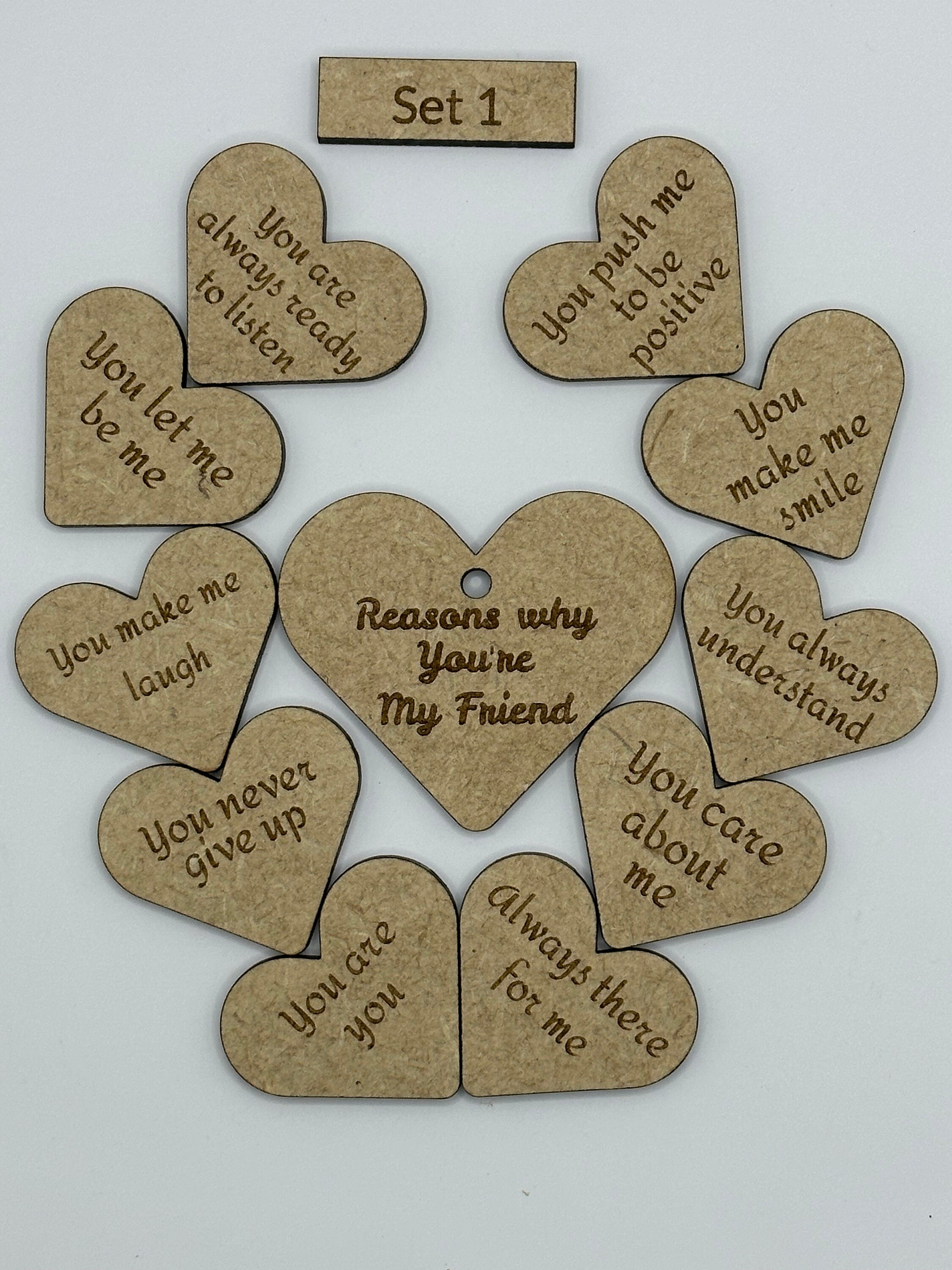 Reasons Your My Friend Friendship Tokens Birthday Gift Bag of Heartfelt ...