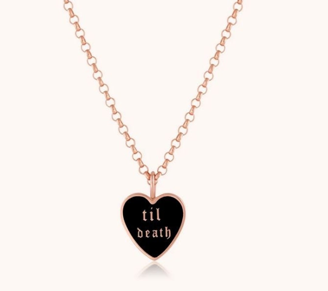 Til Death Pendant, Til Death Necklace, 925 Sterling Silver Pendant ...