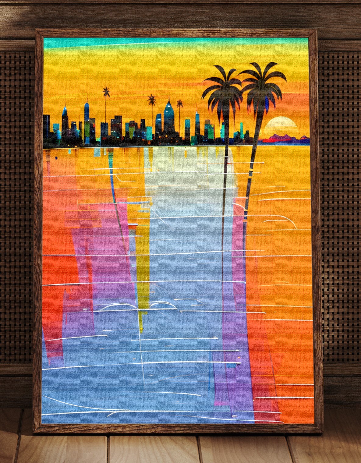 Vivid Wall Art Painting Modern Poster Colourful Print - Etsy