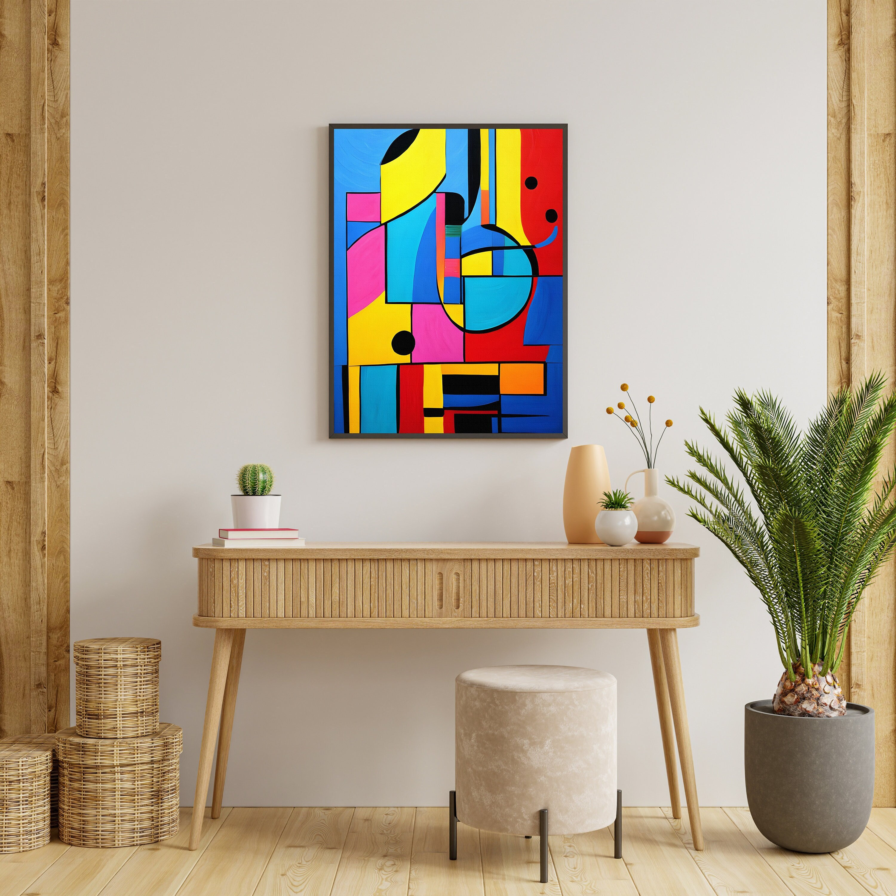 Vivid Wall Art Painting Modern Poster Colourful Vivid Print - Etsy
