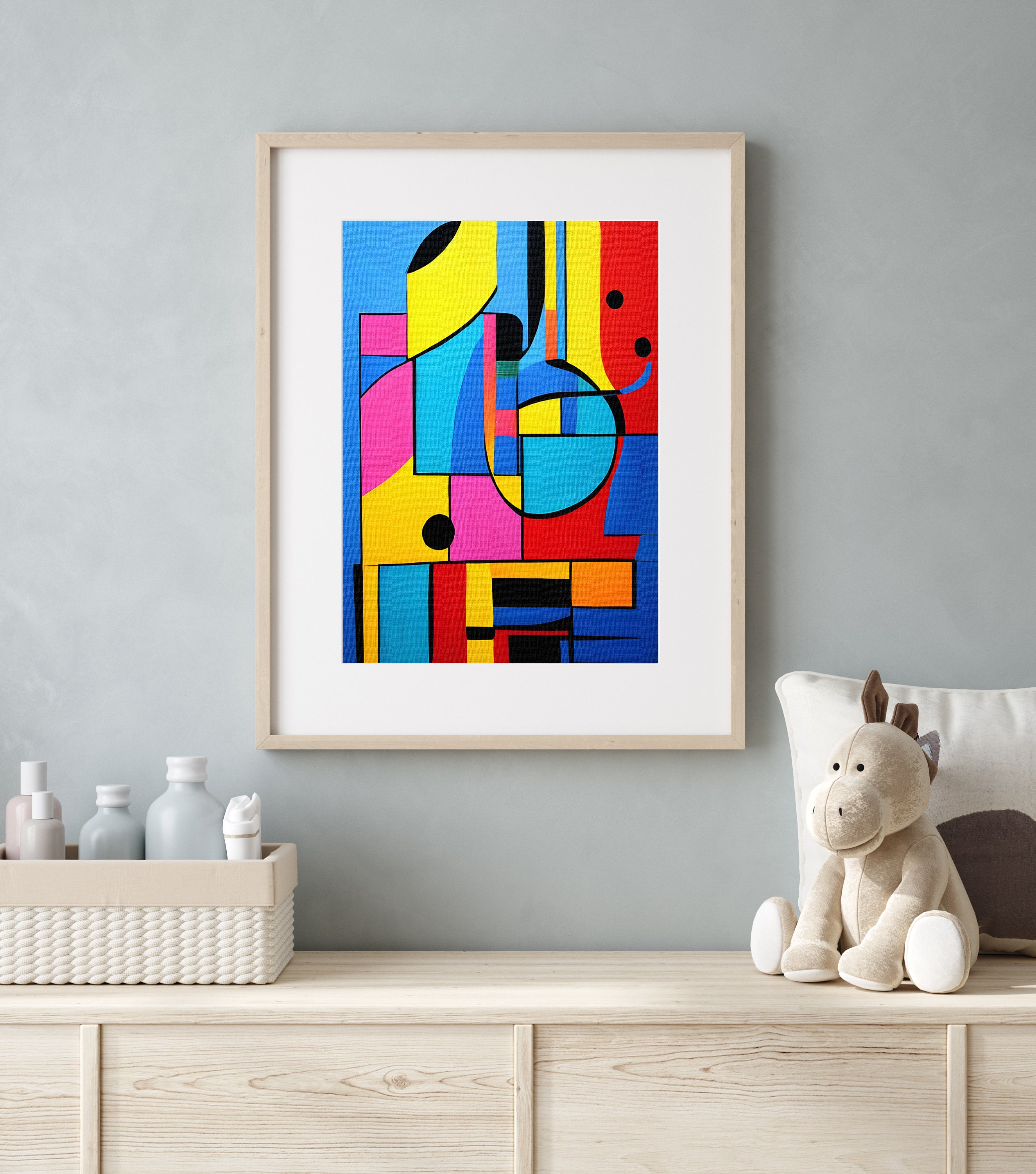 Vivid Wall Art Painting Modern Poster Colourful Vivid Print - Etsy